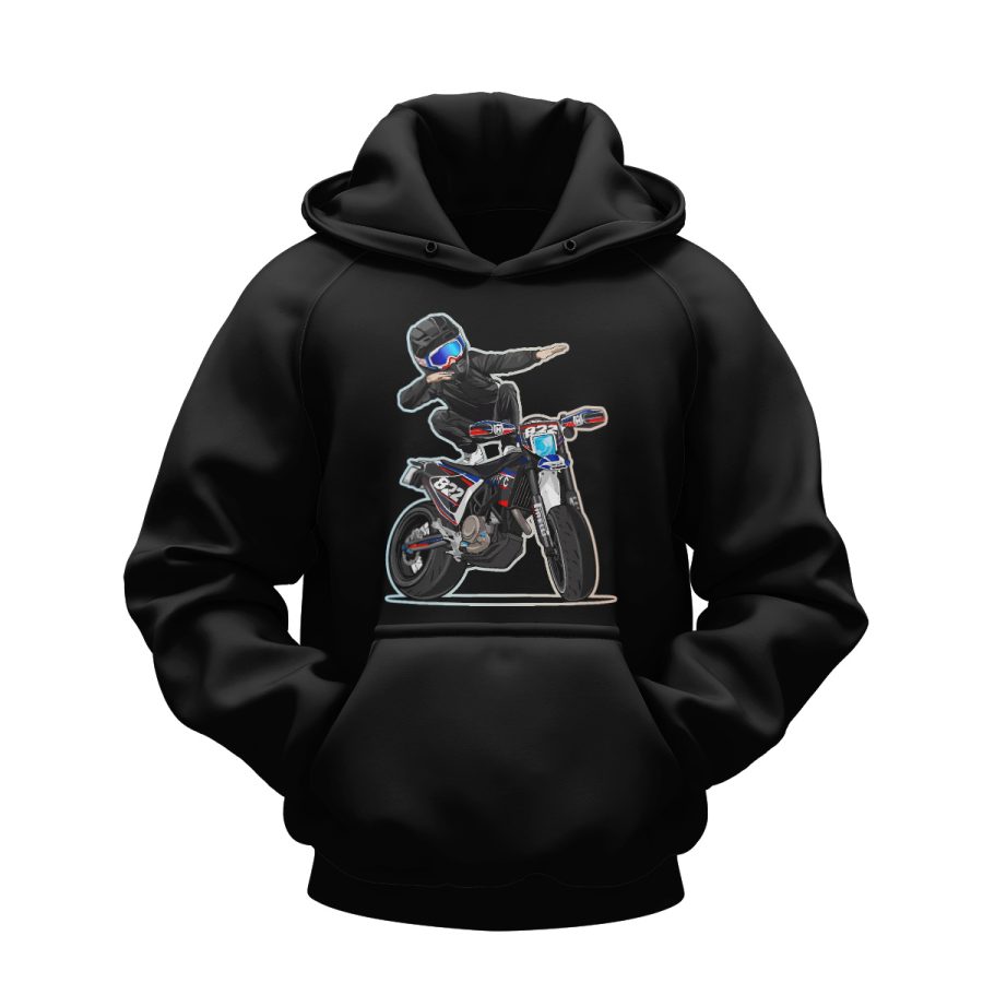 Biker Hoodie | Stunt Biker | Biker & Motorcycle Graphic Apparel ...
